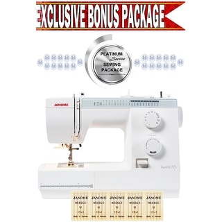 Janome 721S Sewist Sewing Machine w/ Platinum Series Sewing Package ...