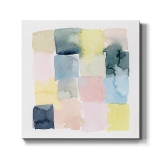 Pastel Patches I-Premium Gallery Wrapped Canvas - Ready to Hang - Bed ...