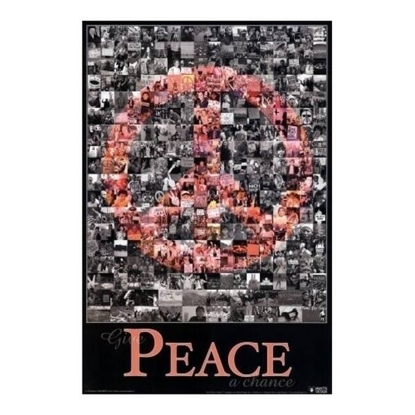 Peace Collage Give Peace A Chance Poster Print Item Varxps962 - Bed ...