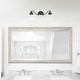 Wall Mounted Three Light Vanity Fixture with Alabaster Glass Bell Shade ...