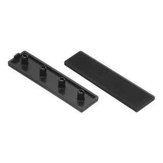 20Pcs Standard Plastic Rectangle Aluminum Extrusion End Cap Black - On ...