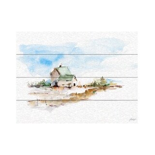 Ethan Harper 'Prairie Farmhouse I' Wood Slat Art - Multi - Bed Bath & Beyond - 37630717