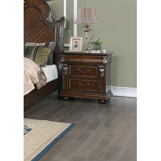 Traditional Antique 1pc Nightstand Bedroom Furniture,2-Drawers Hanging ...