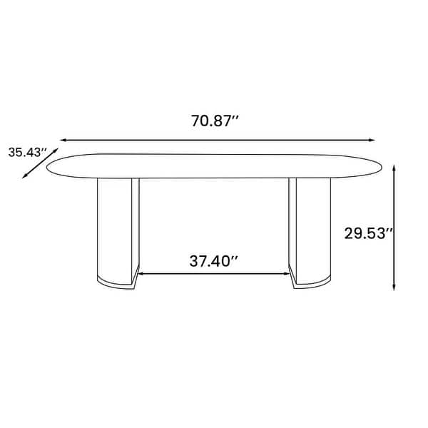 oval dining table dimensions