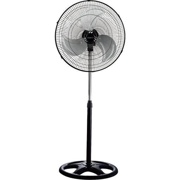 Arctic-Pro Industrial High Velocity Metal Oscillating Stand Fan, Black ...
