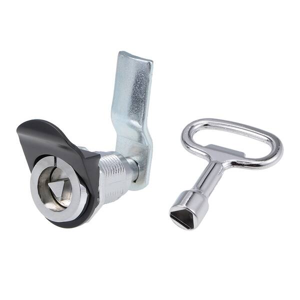 Triangle Cam Lock 22mm Cylinder Dia 49mm Long Cam Keyed Alike Silver ...