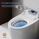 Smart Toilet Bidet Combo with Foot Sensor. Auto Open Close. Heated Seat ...