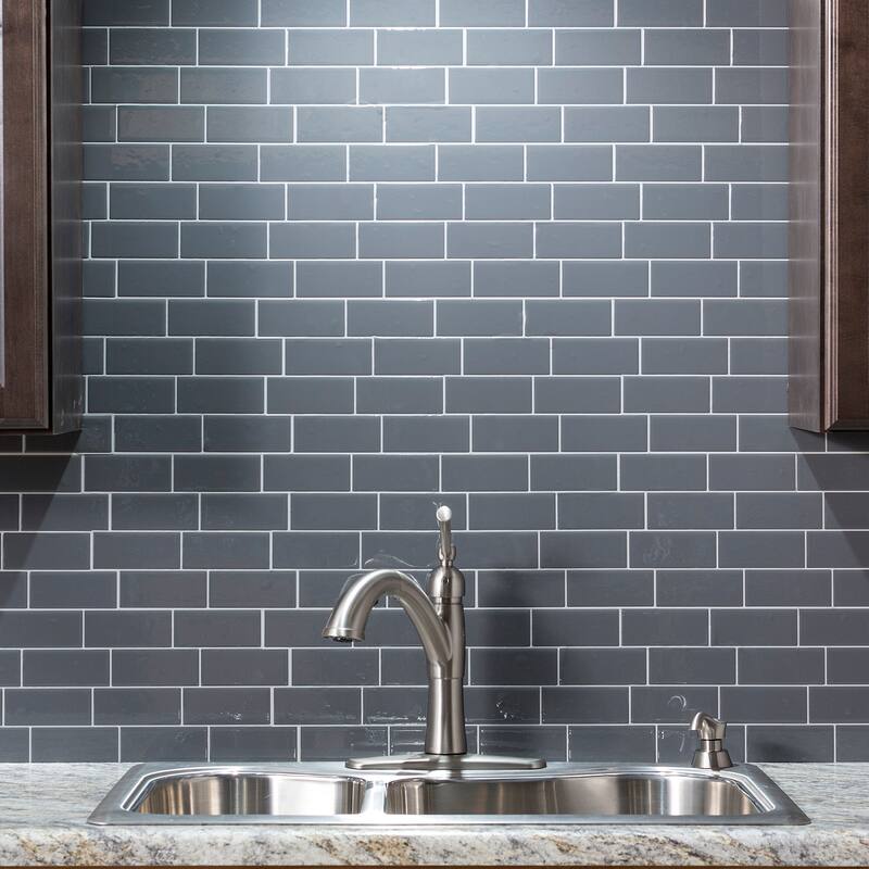 Tack Tile Peel & Stick Vinyl Backsplash (pack of 3) - Overstock - 21930782