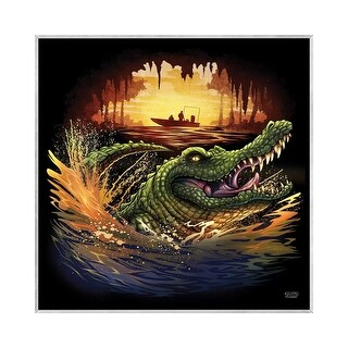 iCanvas "AIligator In Swamp" by Flyland Designs Framed - Bed Bath ...