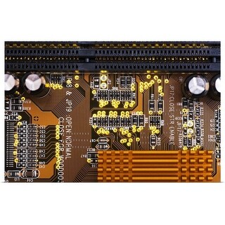 "Close up of computer motherboard" Poster Print - Multi - Bed Bath ...