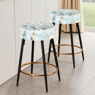 Designart - Blue Dreamcatchers Boho Pattern - Upholstered Floral Bar ...