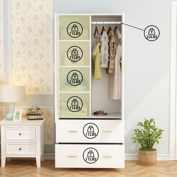 Two door wardrobe price store
