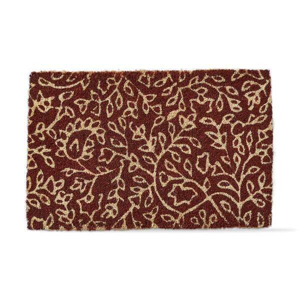 1'6"x2'6" Vine Print Rectangle Indoor and Outdoor Coir Door Welcome Mat ...