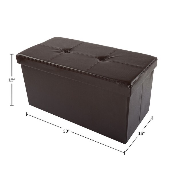 Foldable storage bench ottoman store