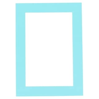 8.5x11 Mat Bevel Cut for 7x9 Photos - Acid Free Aquamarine Blue Precut ...