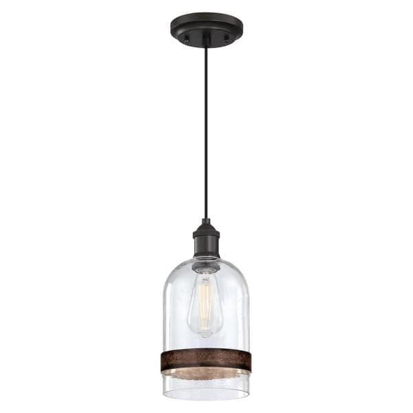 Westinghouse Lighting Tarrant One Light Indoor Mini Pendant, Black ...