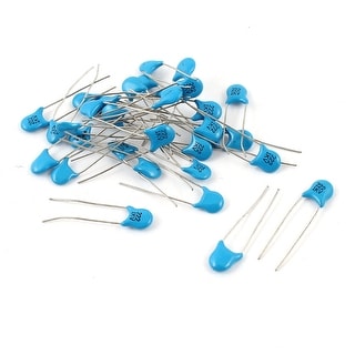 30 Pcs 222pF Through Hole DIP Ceramic Disc Capacitor 1000V - Blue ...