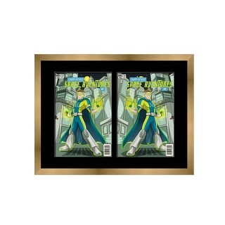 Gold Comic Book Frame with Black Mat - To Display 2 7.25"x10.5" Gold ...