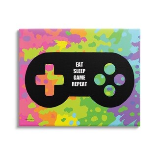 Stupell Abstract Game Phrase Canvas Wall Art Design by Katie Conley ...