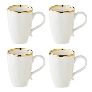 Certified International Regency Gold Mugs 18 oz., Set of 4 - Bed Bath ...