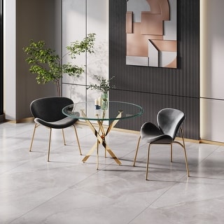 Modern Bucket Seat Upholstered Dining Chairs , Set of 2 - Bed Bath ...