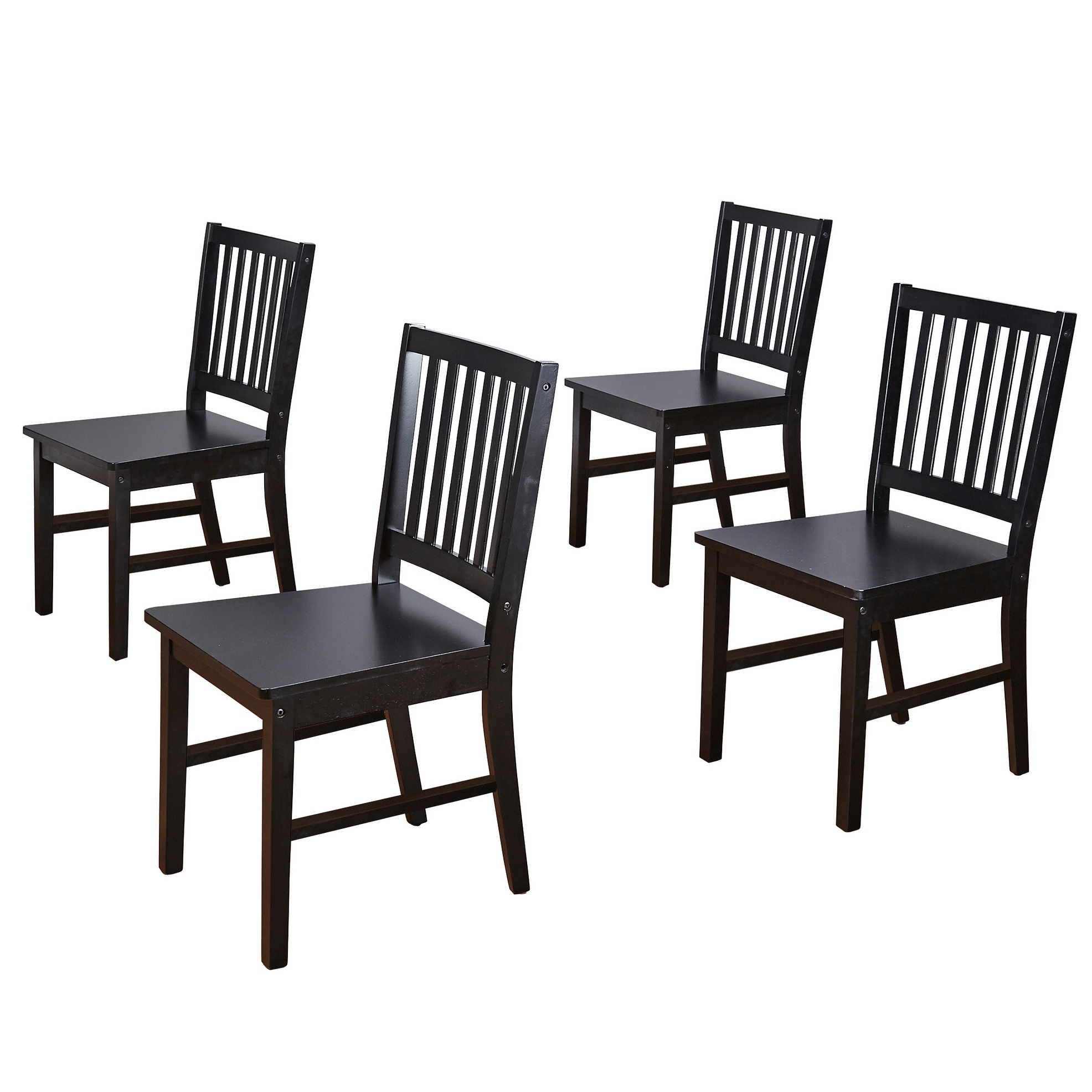 Simple Living Solid Wood Slat Back Dining Chairs Set Of 4 On Sale