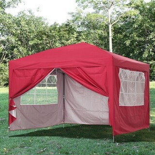 Red Finish Flat top outdoor Tent with Waterproof and UV resistant - 118 ...