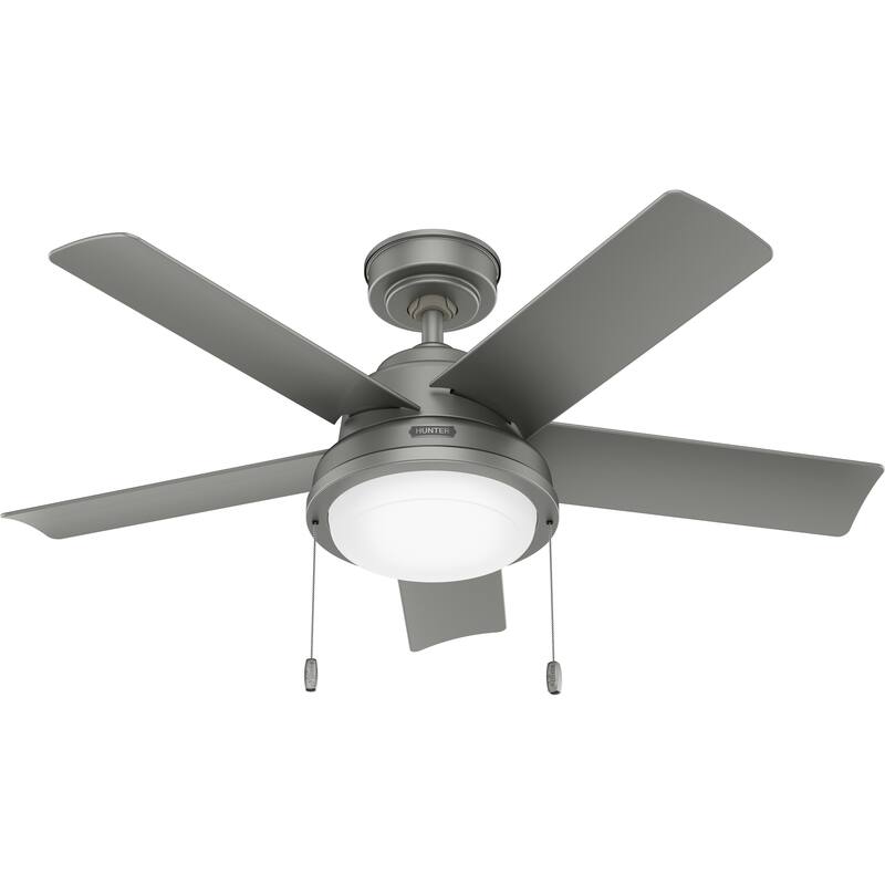 Hunter 44" Squall WeatherMax Outdoor Ceiling Fan w/LED Light, Pull ...