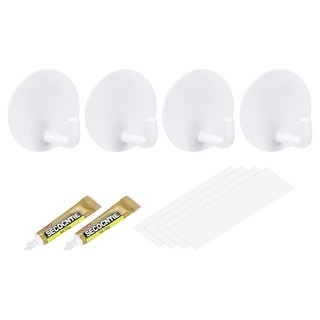 Self Adhesive Hooks, 4 Pack 304 Stainless Steel Sticky Hooks Wall ...