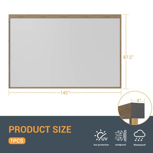 pull down waterproof screen