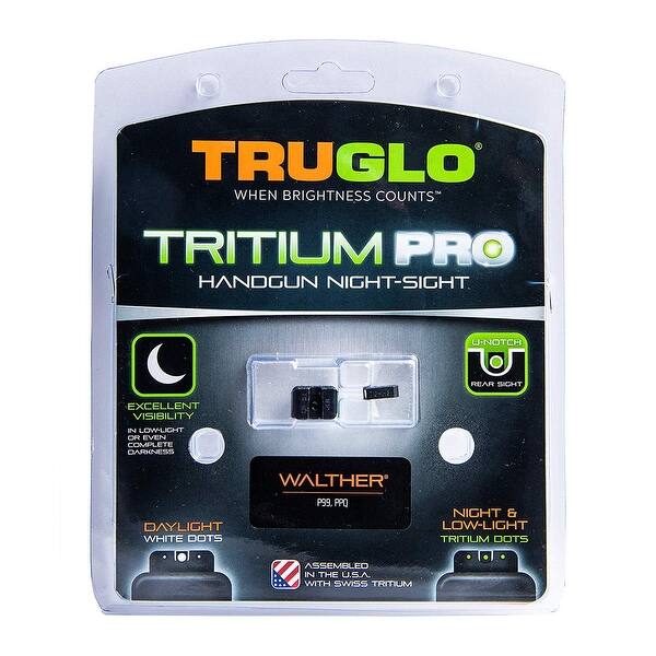 Truglo Walther PPQ Tritium Pro Night Sight Handgun Night Sight - Bed ...