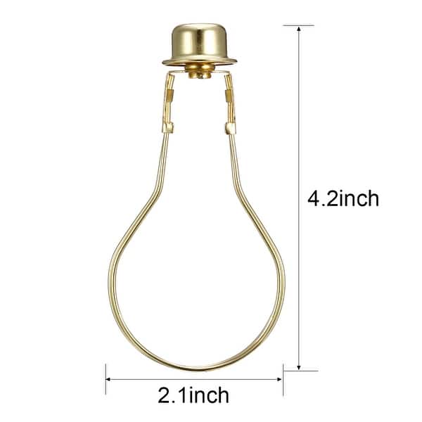 4x Lamp Shade Light Bulb Clip Adapter with Shade Attaching Finial Top ...