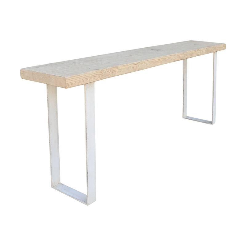 Artissance Amalfi Console Table With Metal Leg, 79 Inch Wide, White ...