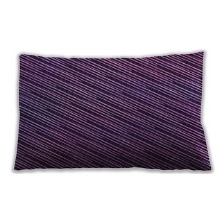 Ahgly Company Patterned Indoor-Outdoor Deep Purple Lumbar Throw Pillow ...