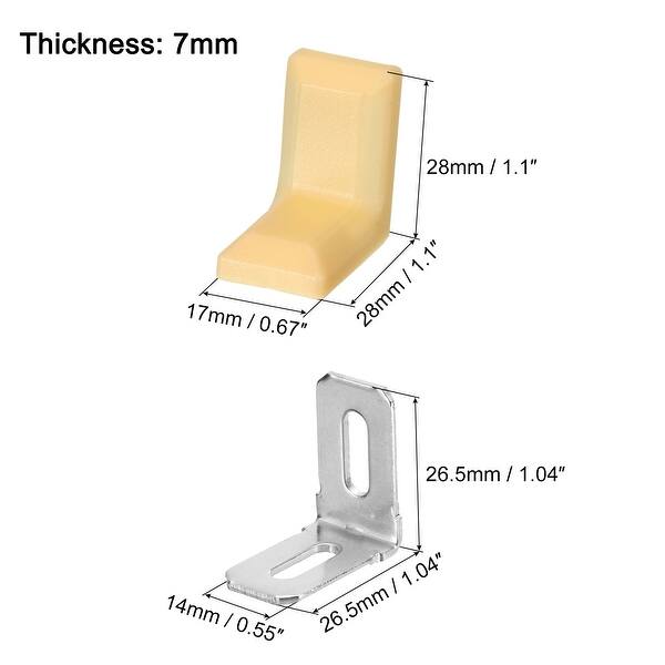 l shape plastic bracket