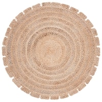SAFAVIEH Natural Fiber Agneta French Country Round Jute Rug - On Sale ...