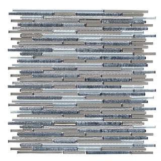 Glass Linear Wall Mosaic Tiles - Bed Bath & Beyond - 38952524