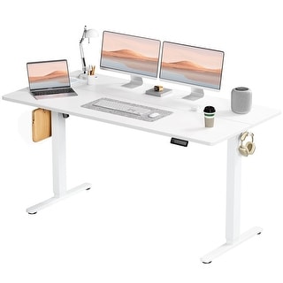 Electric Height Adjustable Ergonomic Computer Desk - Bed Bath & Beyond ...