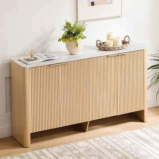 Spruce & Spring 61" Modern Sideboard Buffet Cabinet with Storage - Bed ...