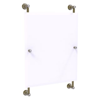 Allied Brass Carolina Crystal Collection Rectangular Frameless Rail ...