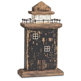 Rustic Weathered Lighthouse Statuette - Bed Bath & Beyond - 40117370