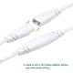 LED Tube Extension Male to Female Cord LED Integrated Light Tube ...