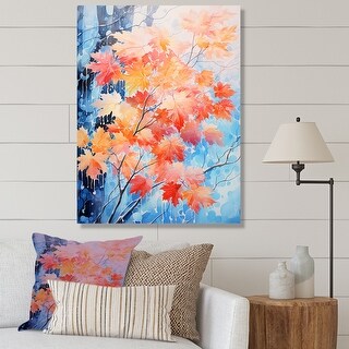 Designart "Maples Whisper " Tree Maple Wall Art - Bed Bath & Beyond ...