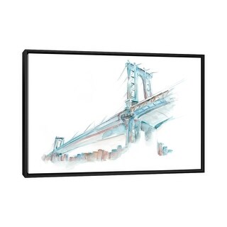 iCanvas "Watercolor Bridge Sketch I" by Ethan Harper Framed - Bed Bath ...