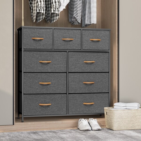 VredHom Extra Wide 9 Drawers Fabric Dresser Storage Organizer On Sale Bed Bath Beyond 34548641