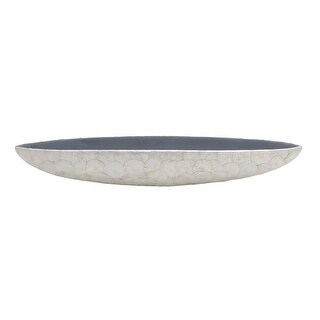 Capiz Shell Long Oval Decorative Decorative Bowl with Mosaic Shell ...