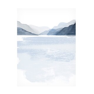 Victoria Barnes 'Glacial Lake II' Canvas Art - Bed Bath & Beyond - 39536641