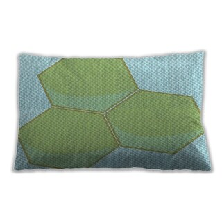 Ahgly Company Patterned Indoor-Outdoor Pale Green Lumbar Throw Pillow ...