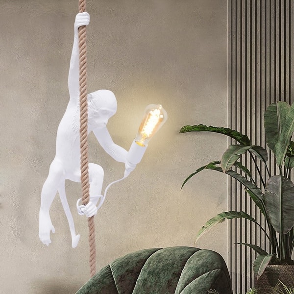 hanging monkey ceiling light