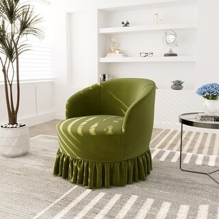 Swivel Barrel Chair, Comfy Round Accent Sofa Chair , 360 Degree Swivel ...
